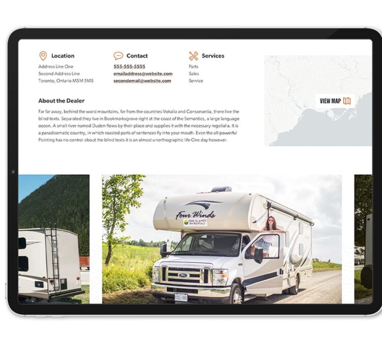 Go RVing Canada's Dealer Tie-In Program